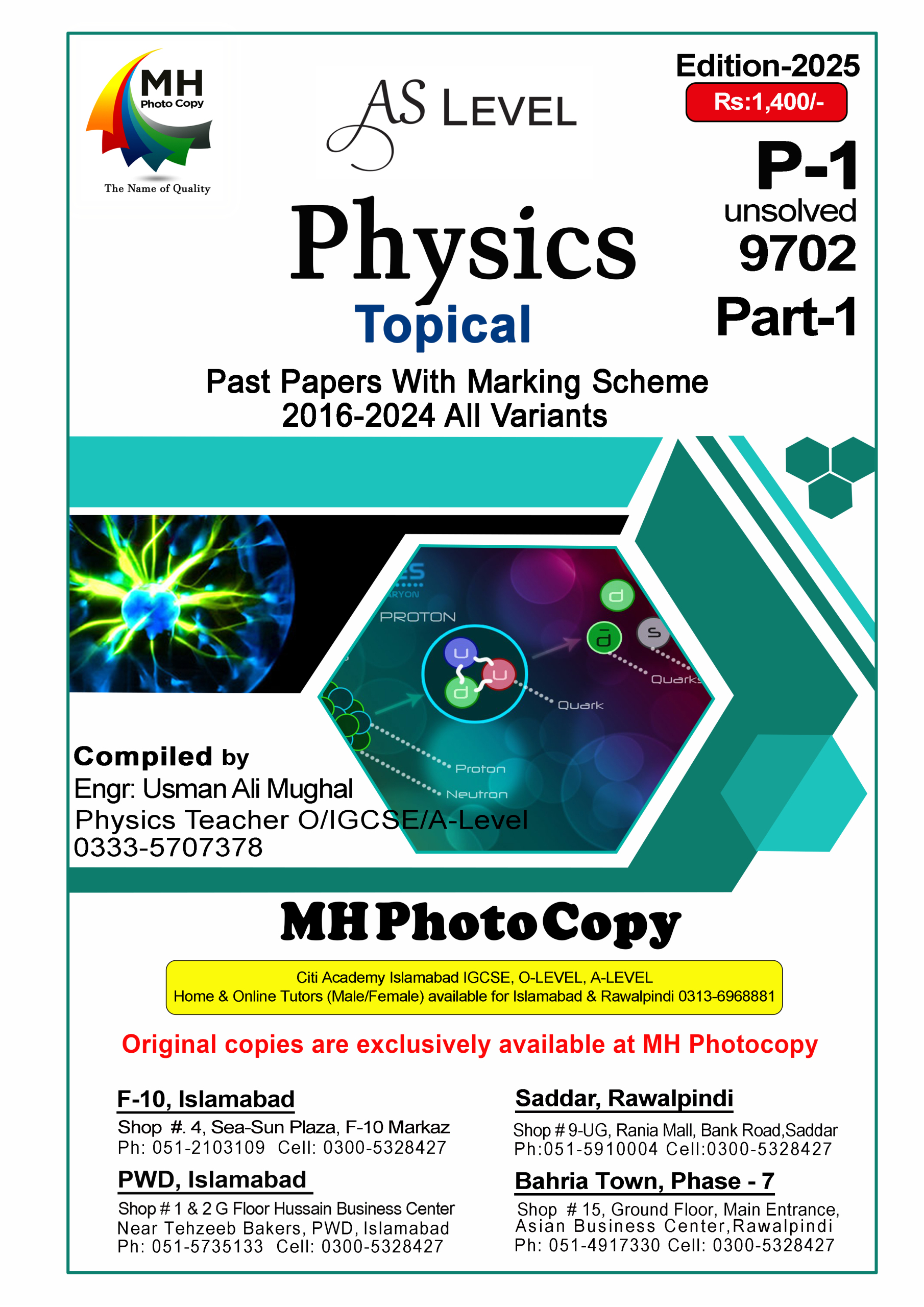9702-Physics Paper 1 (Part 1- Part 2) – MH Photo Copy