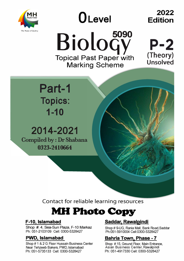 5090-Biology (Theory) Paper 2 ( Part 1 -Part 2) – MH Photo Copy