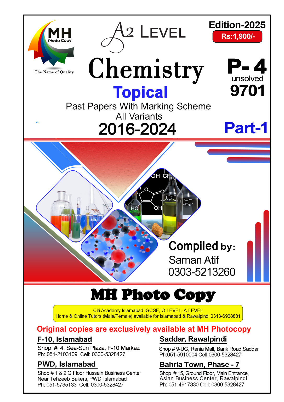 9701-Chemistry Paper 4 (Part 1- Part 2) – MH Photo Copy